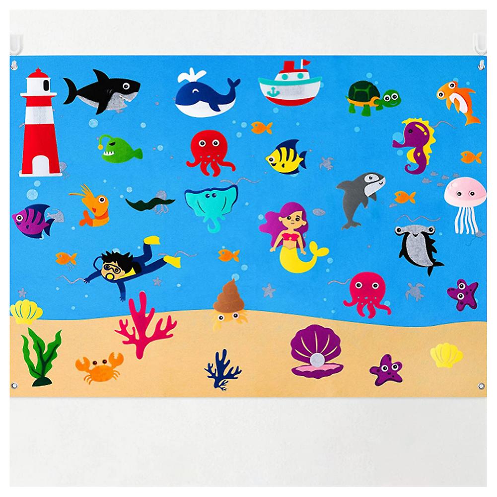 Flannel Felt-Story-Board Set for Toddlers Large Wall Hanging Activity ...