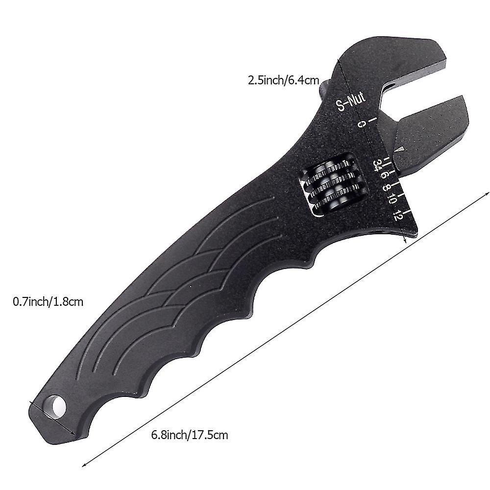 An 3-12 Wrench Spanner Fitting Tools Lightweight Adjustable Black ...