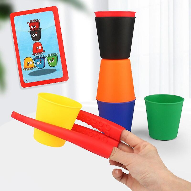 Nieuw Familiefeest Bordspel Gekke Octopus Racen Stapelbekers Bordspel ...