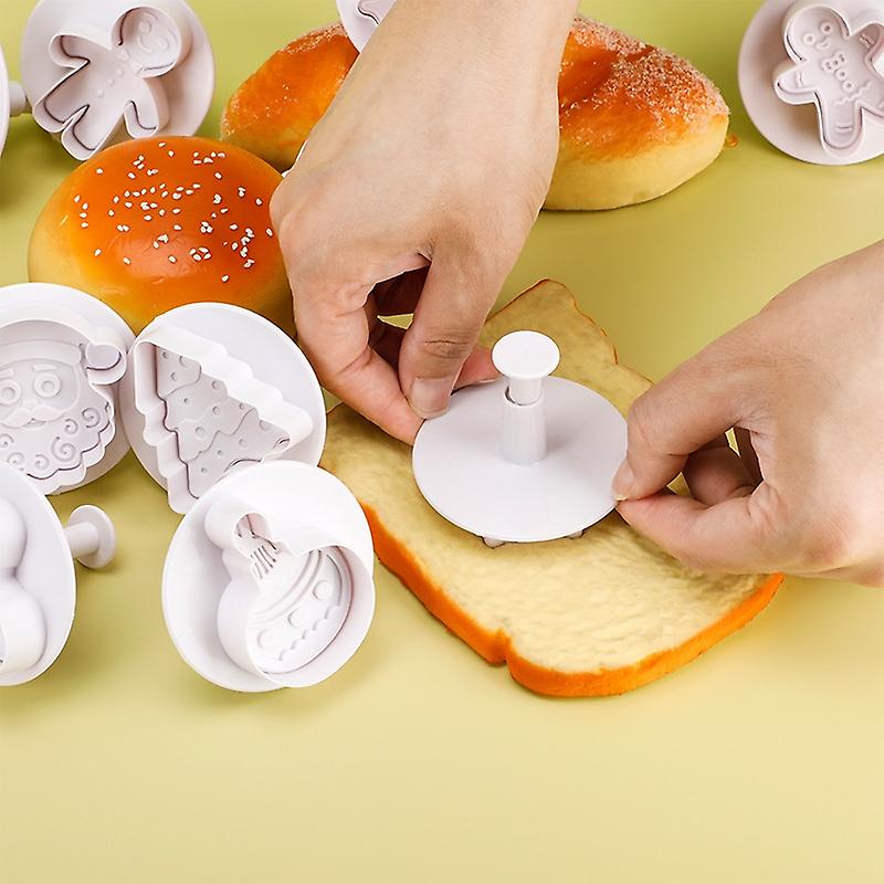 1SET Christmas Santa Claus Deer Biscuit Cookies Cutter Food Grade ...