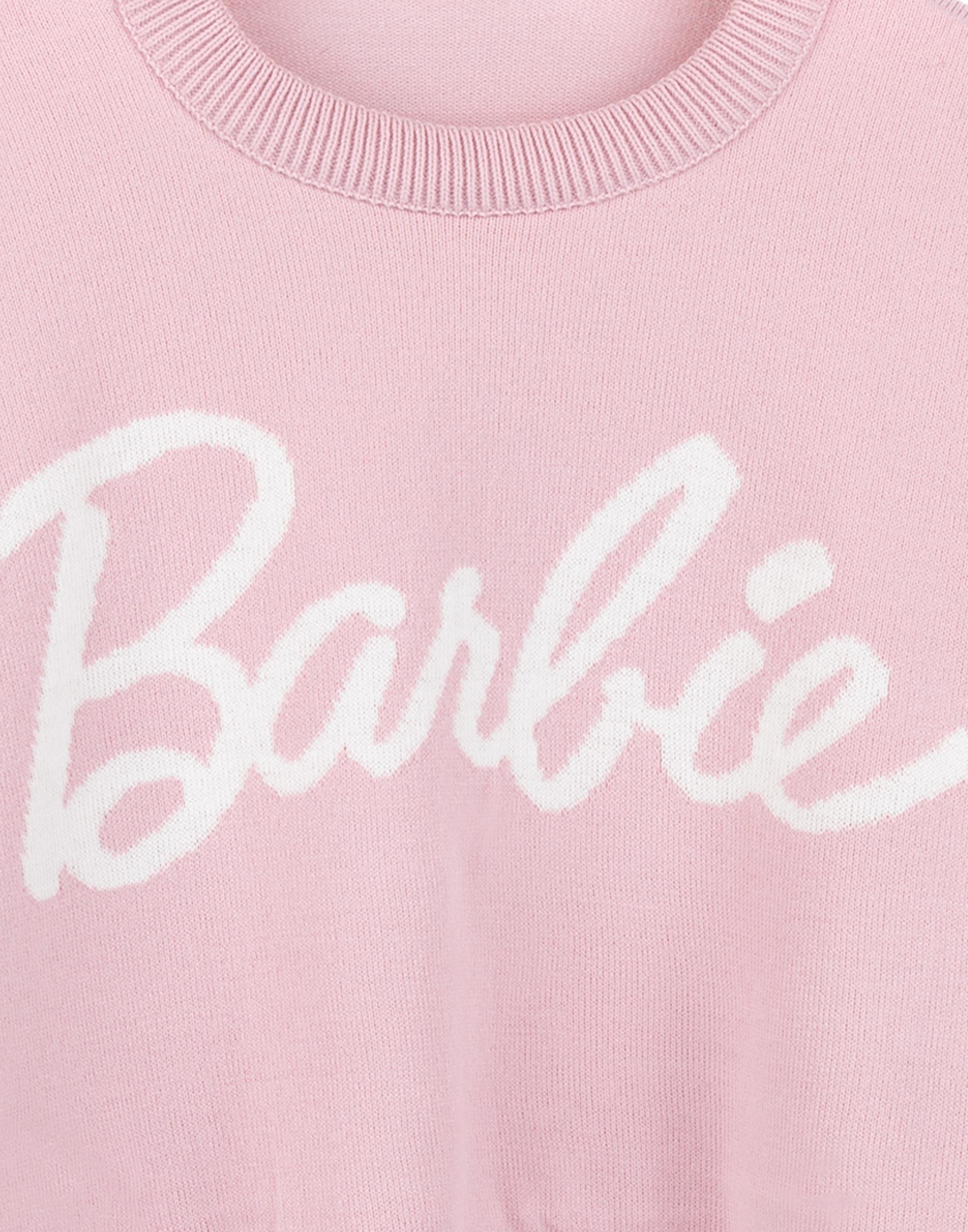 Barbie Womens Christmas Jumper Pink Barbie Logo | Fruugo UK