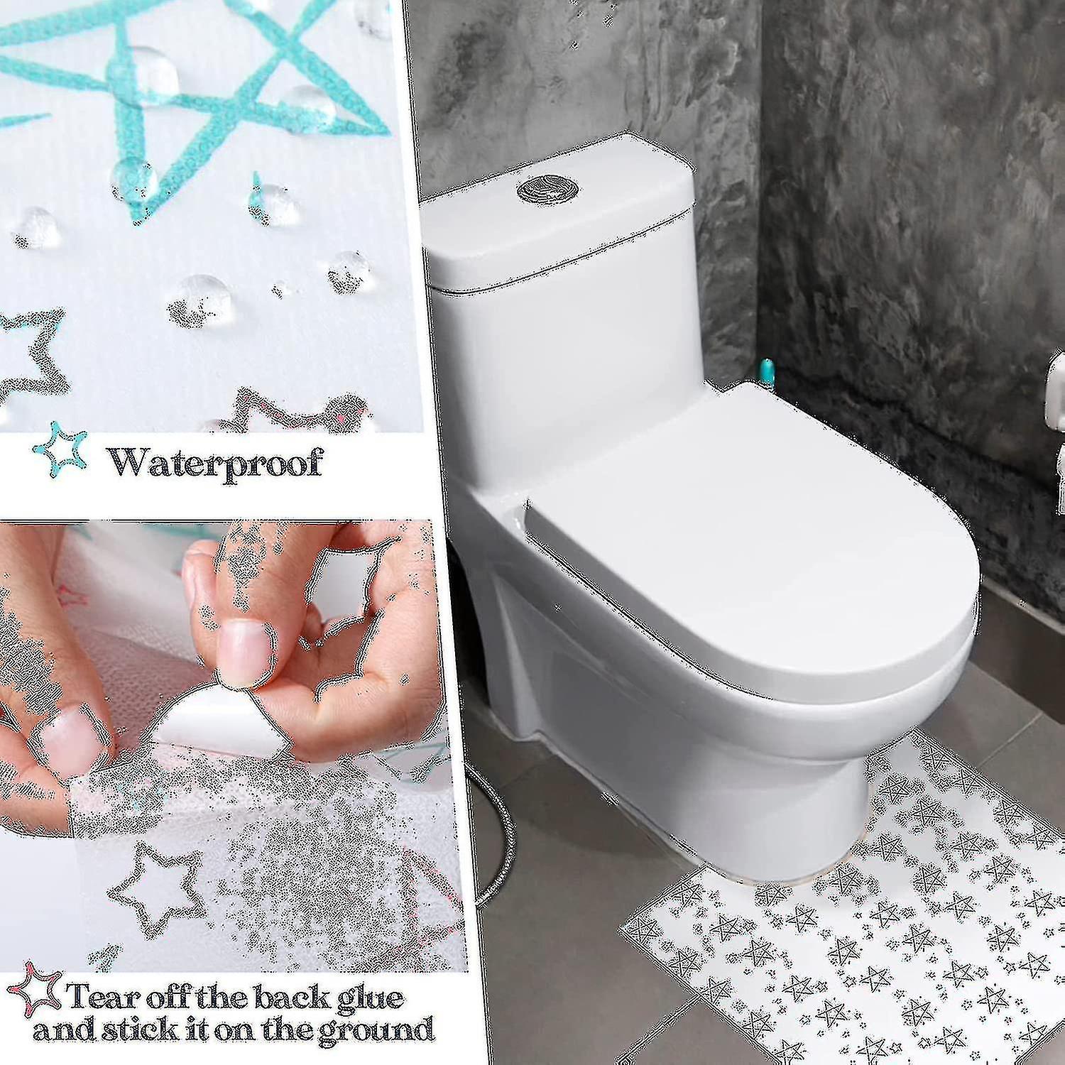 50 Pcs Disposable Toilet Commode Mat Deodorizing Toilet Mats Waterproof ...