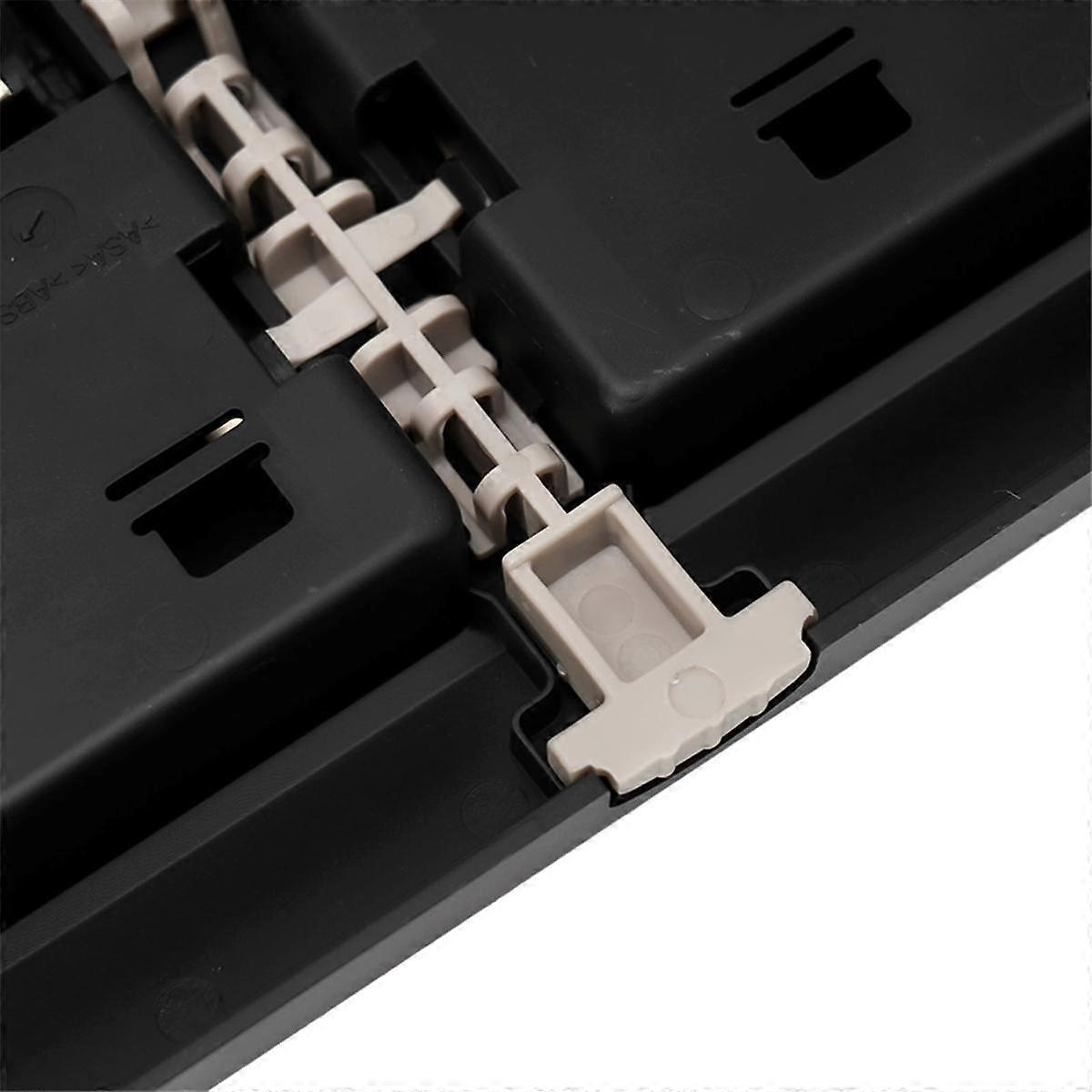 Toilet Push Plate for ALPHA 15 Chrome Dual Flush Plate Plastic Black ...