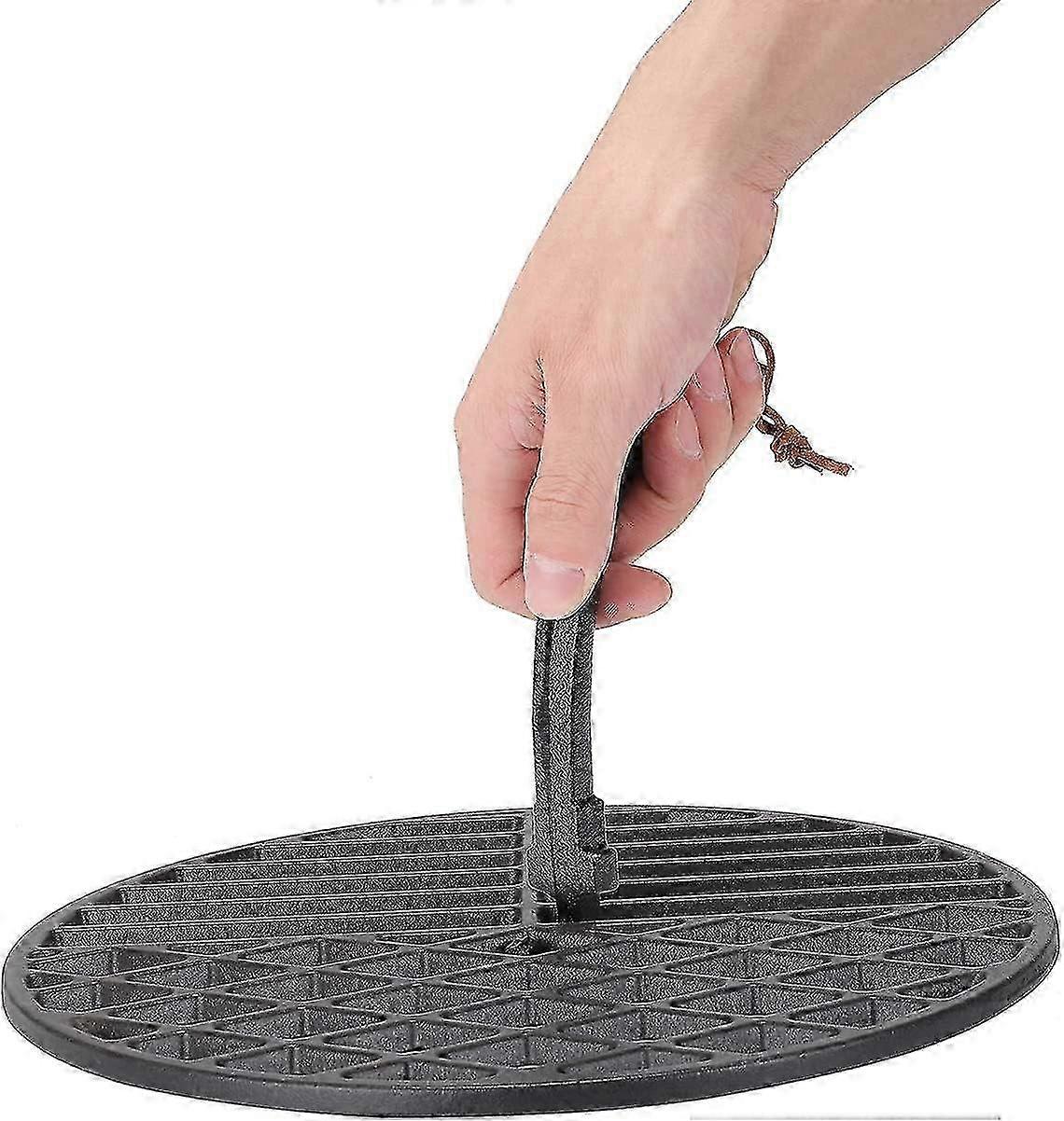 Cast Iron Grill Lifter - Universal Cooking Grate Grid Lifter for Most ...