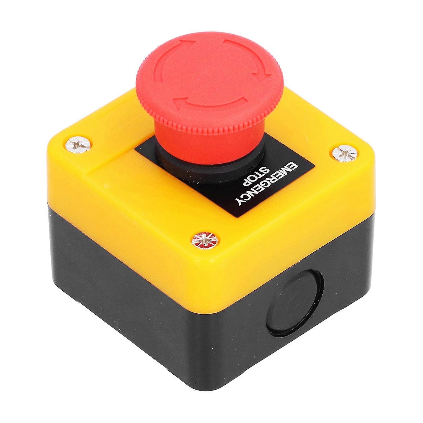 Emergency Stop Button 10A Waterproof 1NO 1NC Red Mushroom Elevator ...