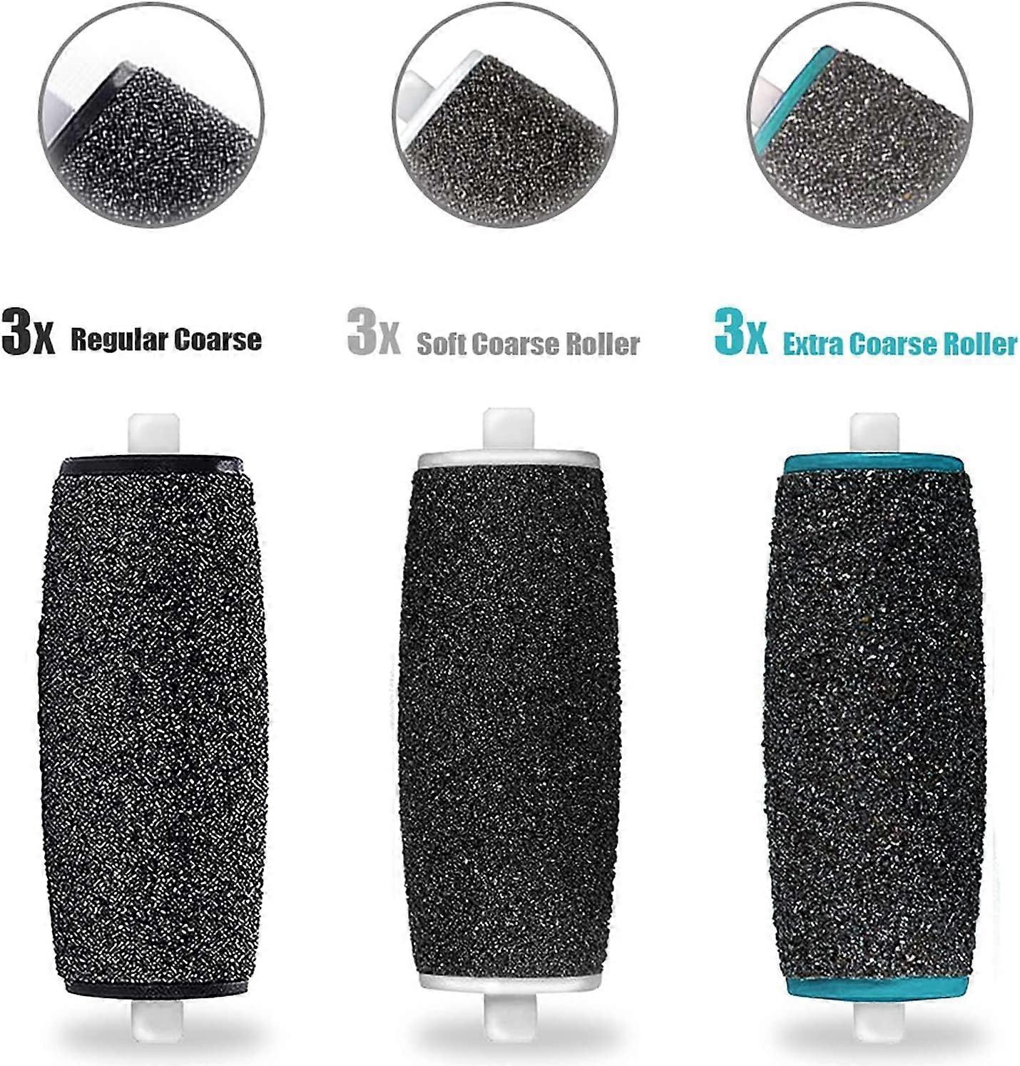 Set of 9 Replacement Rollers, Replacement Head Rollers Refills, 3 Types ...