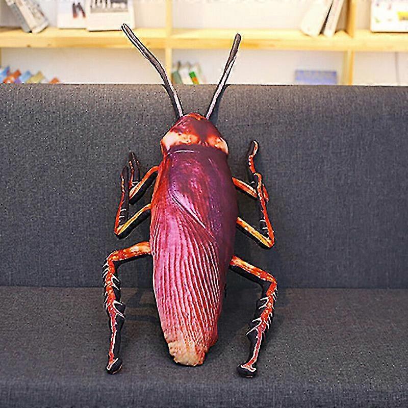 Vivid 3d Simulation Cockroach Plush Cushion Prank Props Insect Nap Toy ...