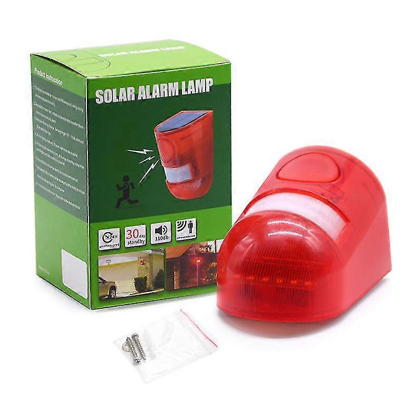 Solar sound alert flash warning sound & light alarm motion sensor 110 ...