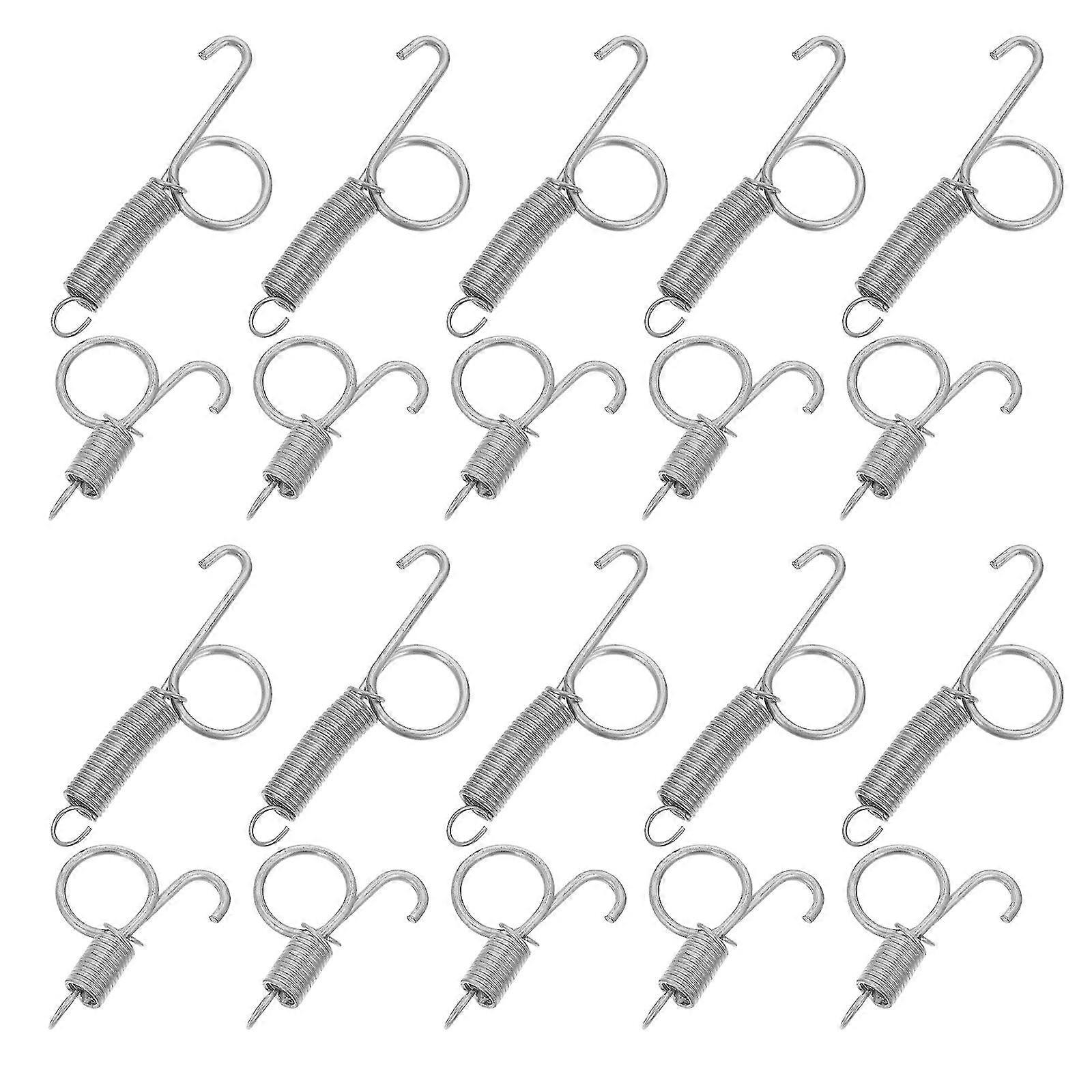 20 Pcs Metal Hanger Metal Spring Clips Fixing Pet Cage Door Spring ...