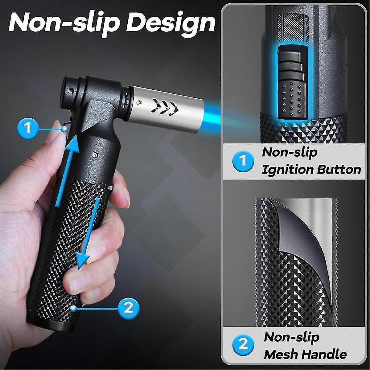 4 Pack Butane Torch Refillable Jet Flame Portable Butane Torch Mini ...