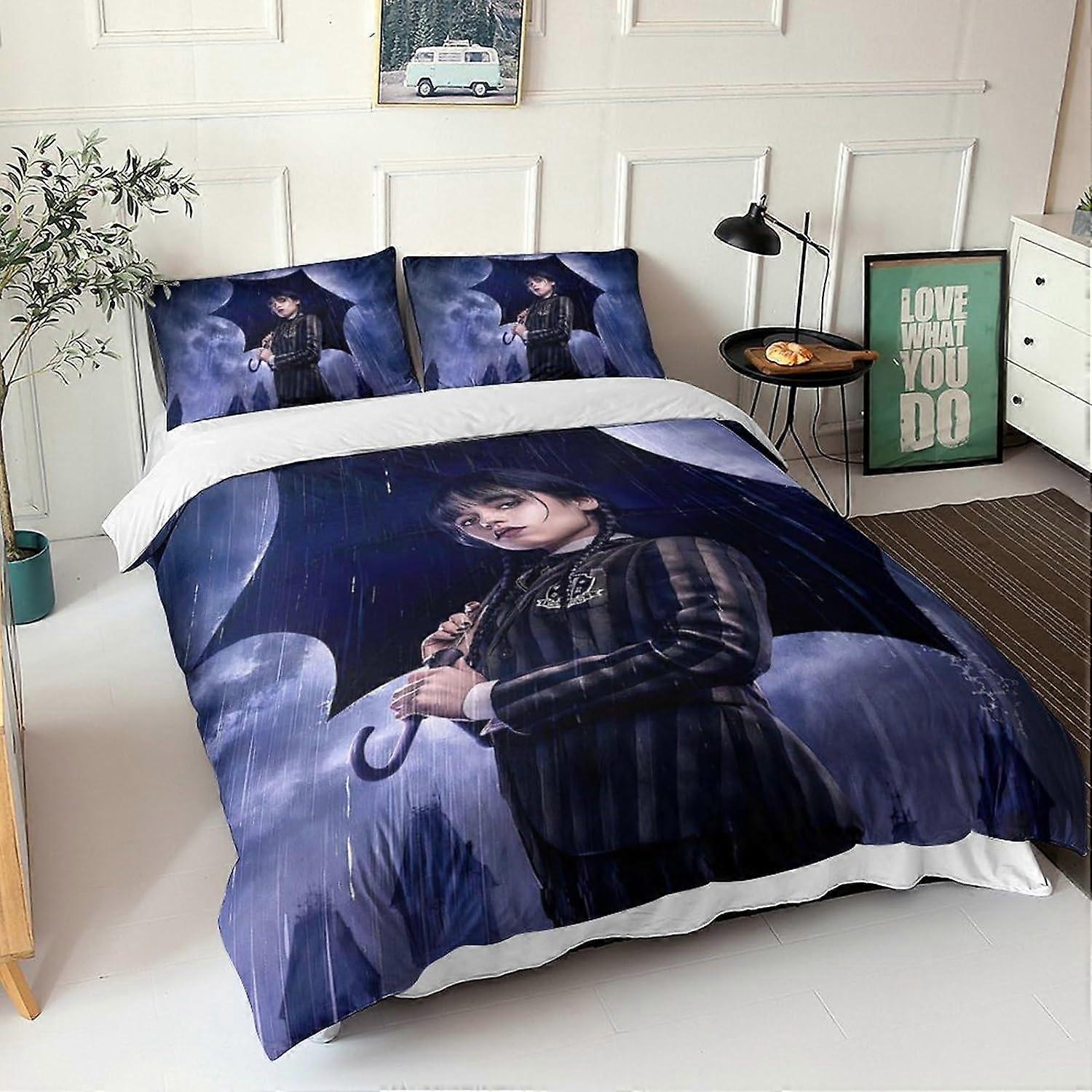Wednesday Addams Bedding Set with Duvet Cover and Duvet Cover for ...