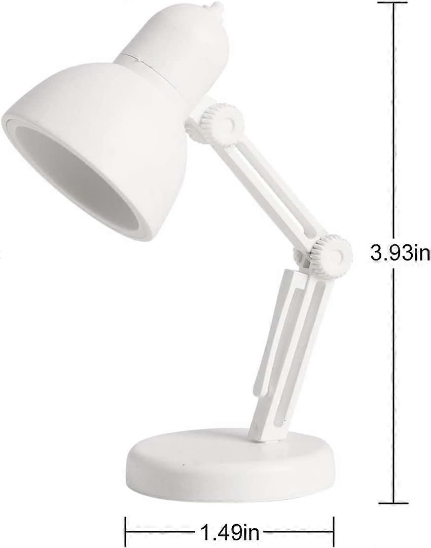 2 Pack LED Mini Desk Lamp Foldable Night Reading Light for Home Room ...