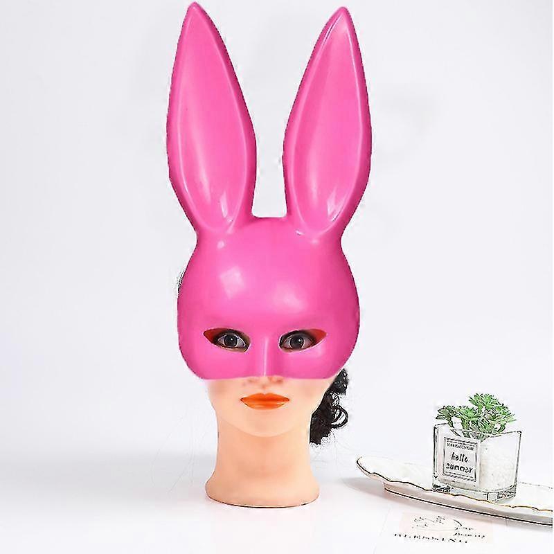 Rabbit Mask Men Women Easter Bunny Ear Mask Halloween Carnival Party ...