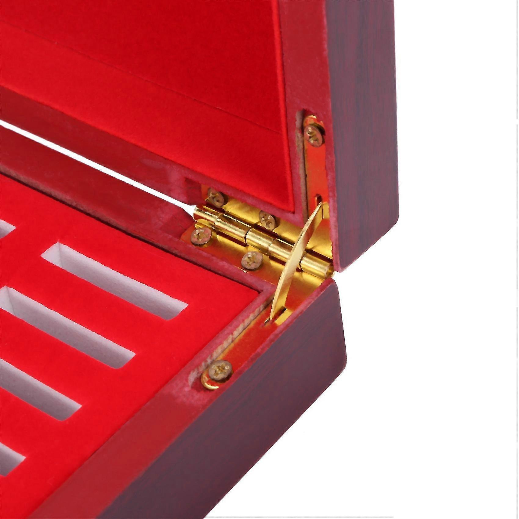 100Pcs Round Wood Coins Case Storage Holders Display Wooden ...