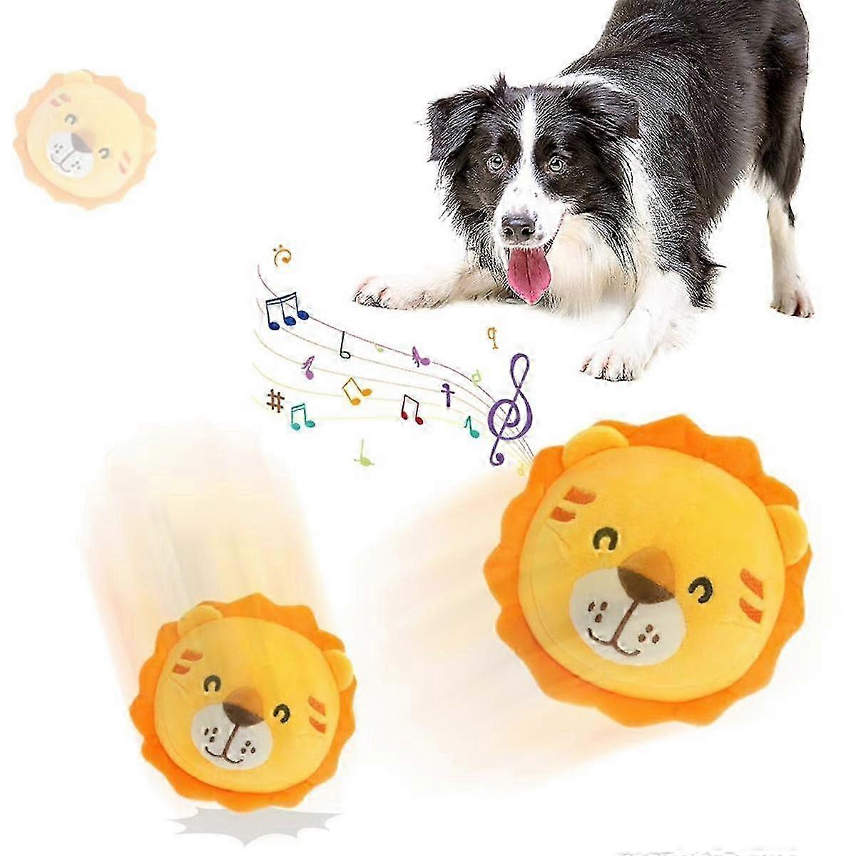 Active Moving Pet Plush Interactive Dog Toys, Moving Dog Ball Toy ...