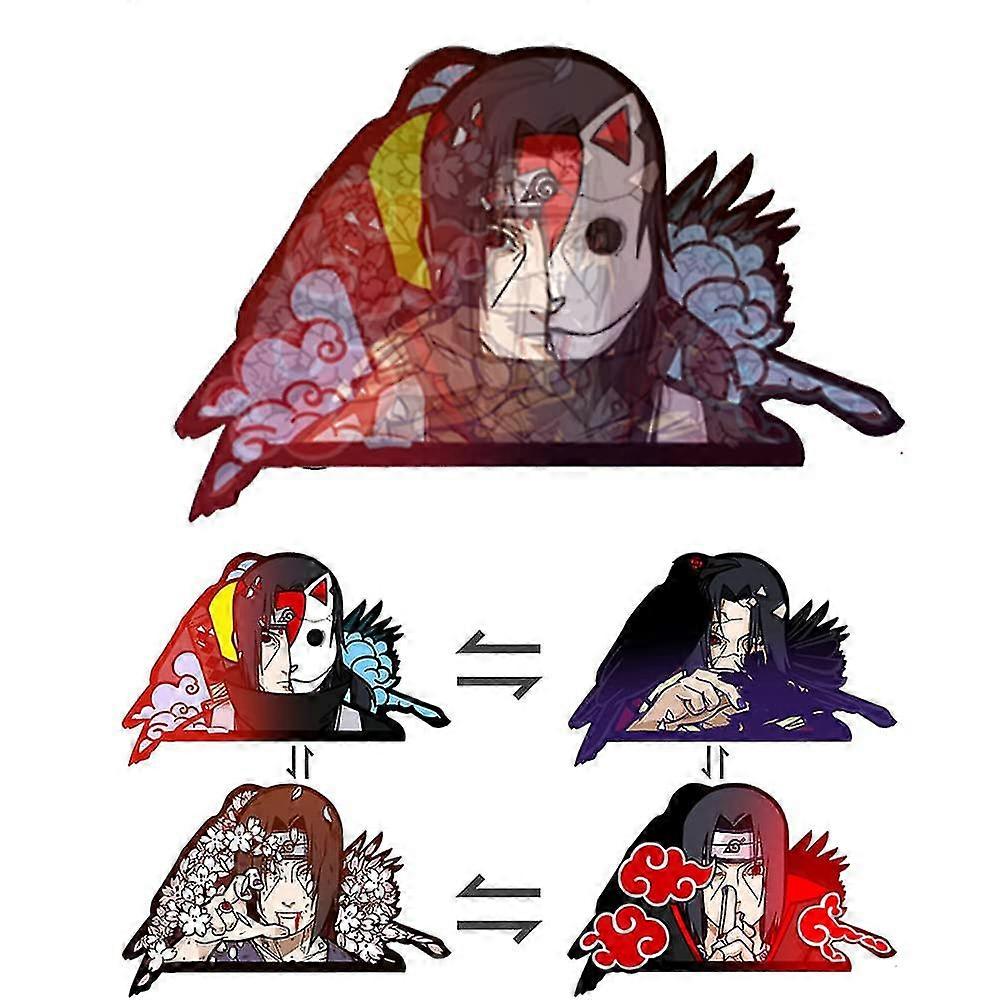 Naruto Itachi Uchiha Car Sticker Anime Dynamic Waterproof Car Decal ...