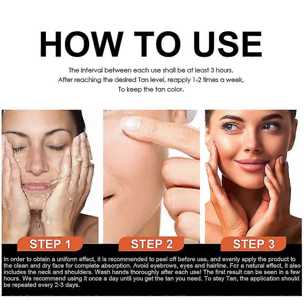 3pcs Fast Tanning Cream Waterproof Tanning Accelerator Cream With ...