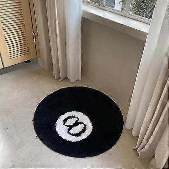 Black Area Rug, billard Pool Eight Ball Carpet, 8 Ball Soft & Fluffy ...