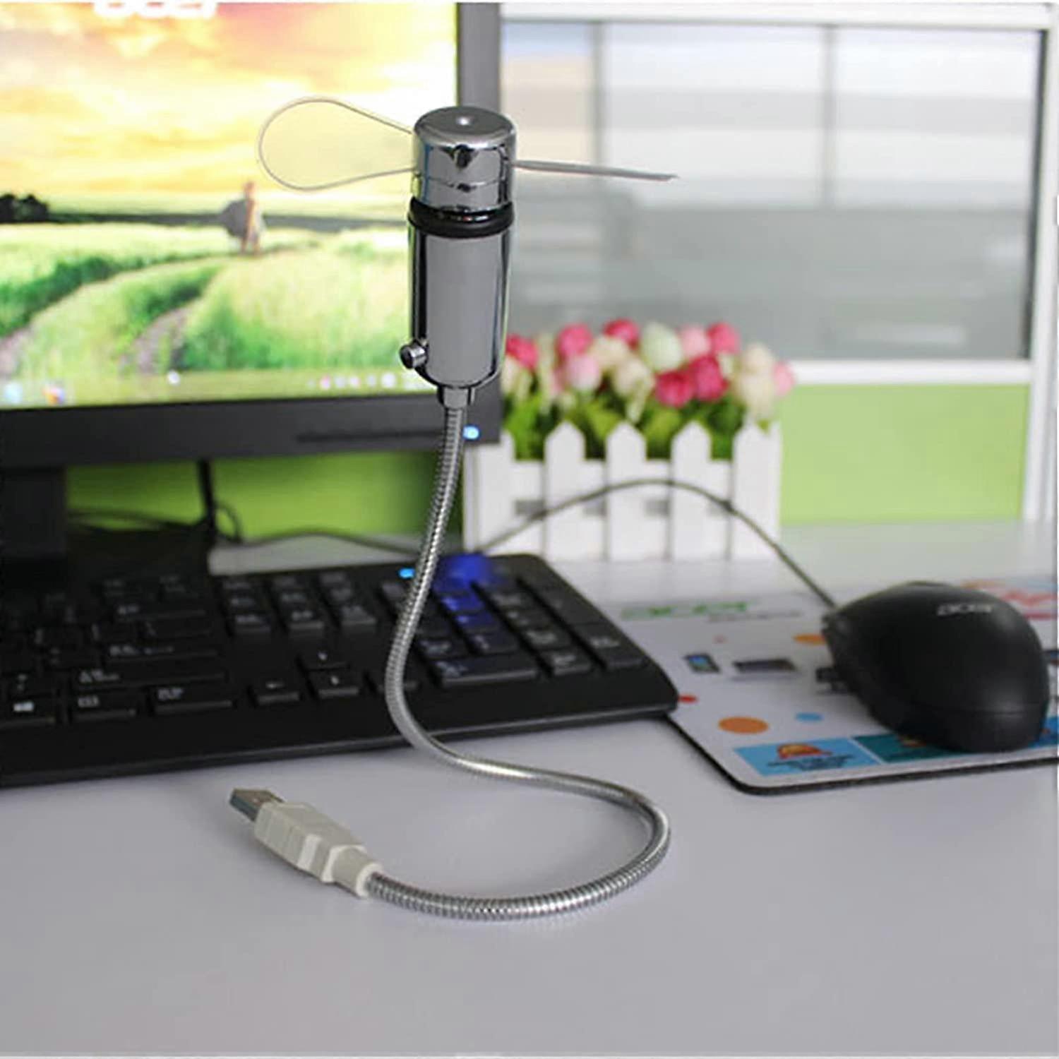 LED USB Fan, New Creative Programmable USB-Powered Portable Fan, Mini ...