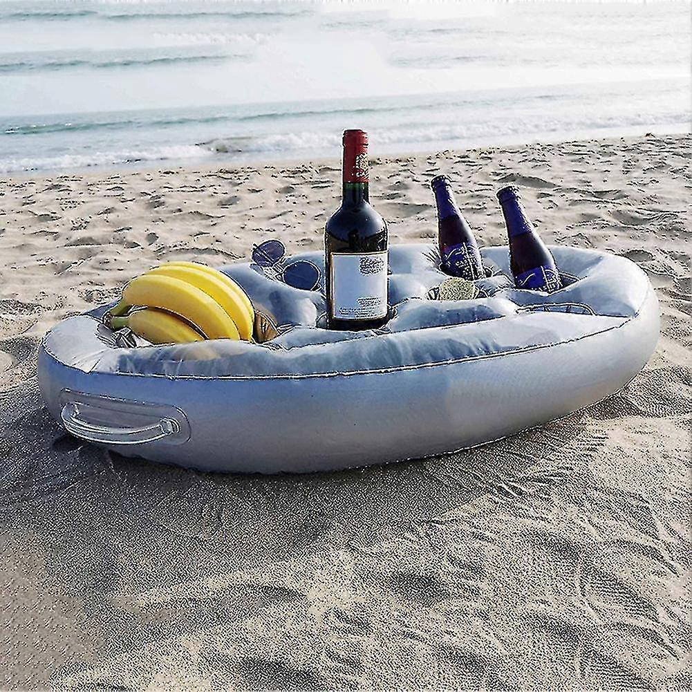 Summer Inflatable Float Beer Drinking Cooler Table Water Play Float ...