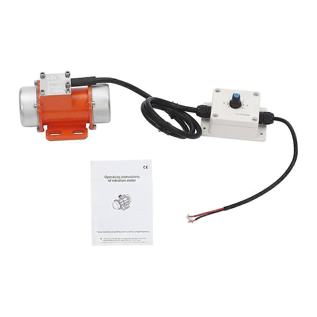 60W DC12V Electric Vibration Motor with Speed Controller Brushless High-Speed Motor Alloy ...