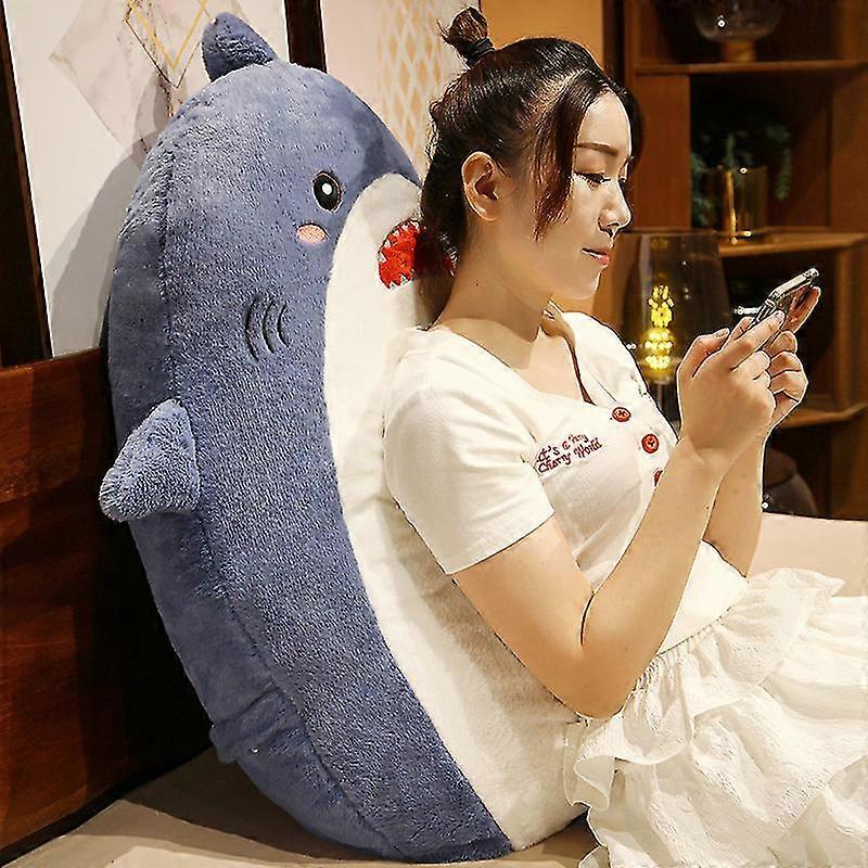 70cm Cartoon Animal Shark Dinosaur Husky Stuffed Big Cushion Toys Cactus Strawberry Toast Plush ...