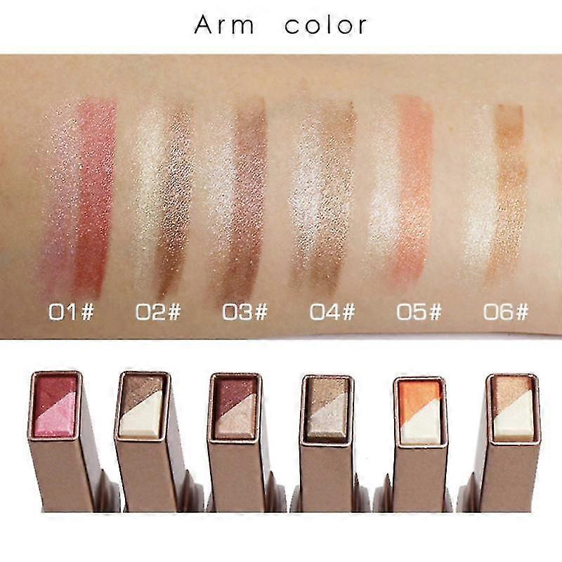 Gradient Two-color Spiral Eye Shadow Stick Long Lasting Eyeshadow ...