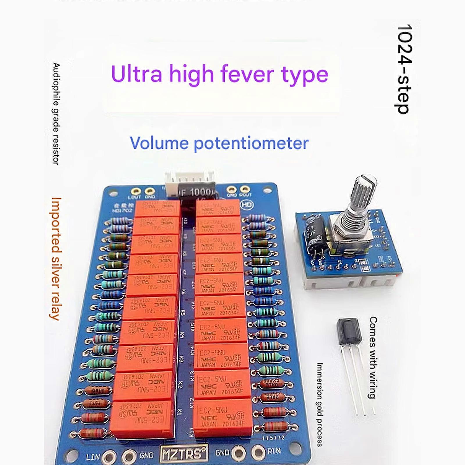 Hifi Remote Relay Volume Control Board Passive Preamp Board Audio Input ...