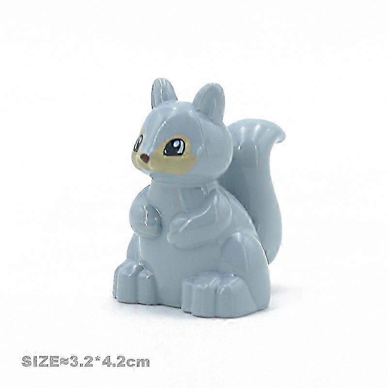 Big Size Building Blocks Cat Dog Pig Rabbit Model Accessories ...