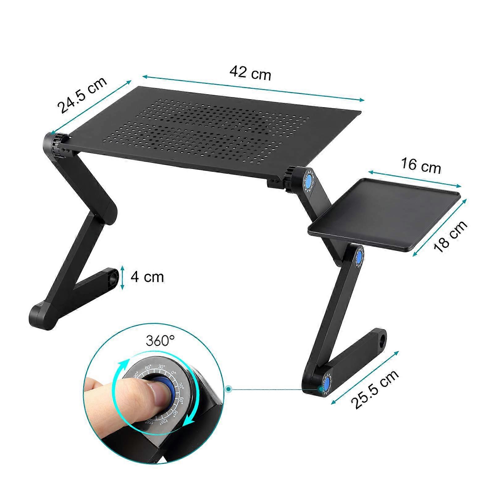 Foldable Portable Laptop Desk, Ergonomic Vented Table Stand, With ...