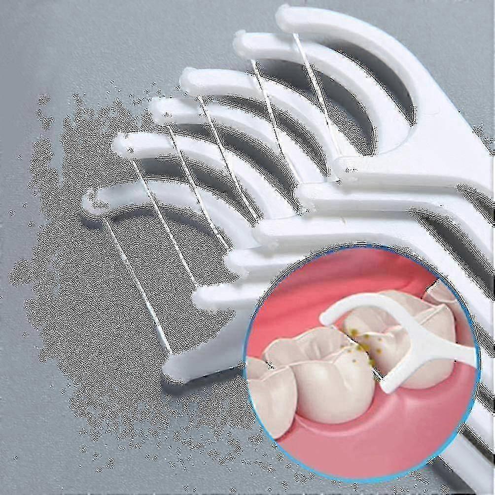 Floss Sticks Dental 100pcs, Triple Clean Advanced Clean Dental Floss ...