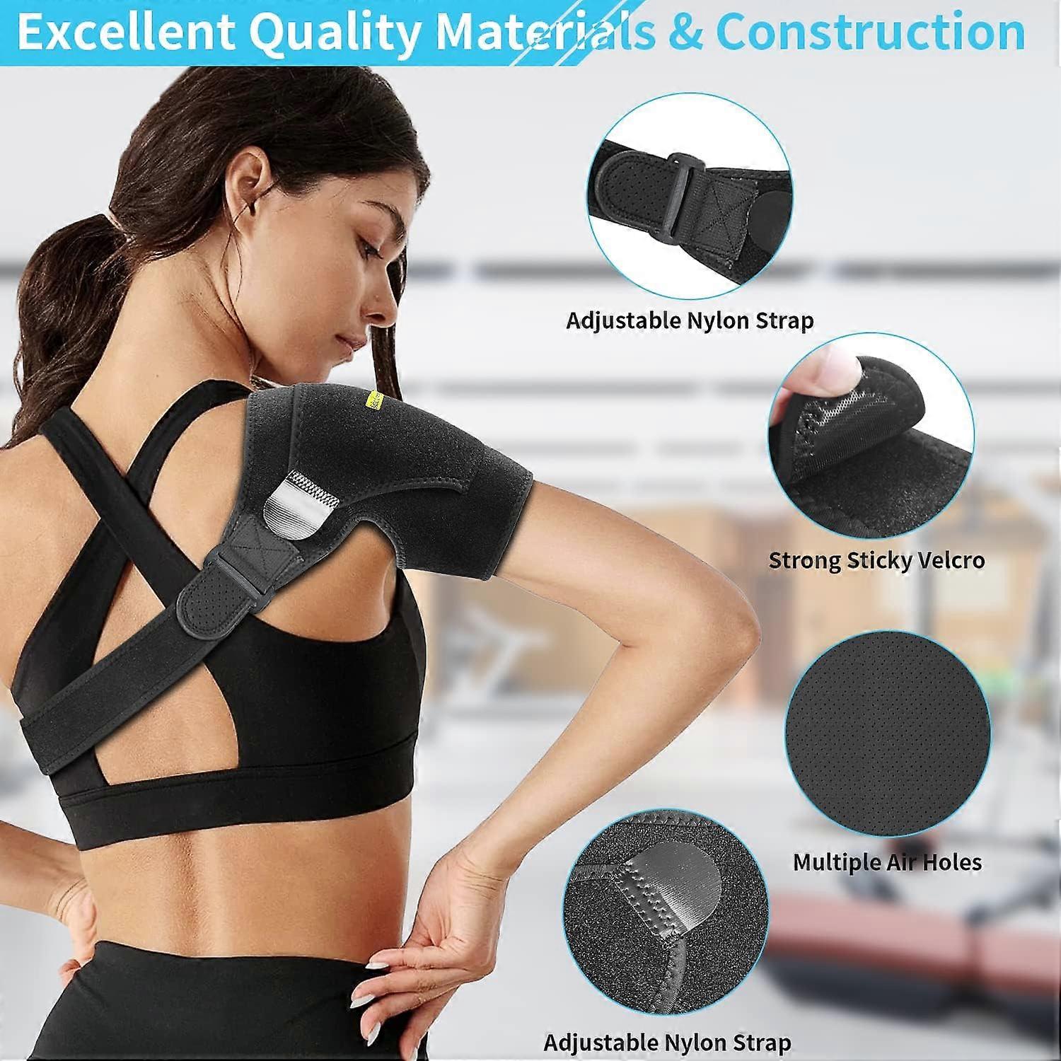 Shoulder Stability Brace with Pressure Pad - Lightweight Neoprene ...