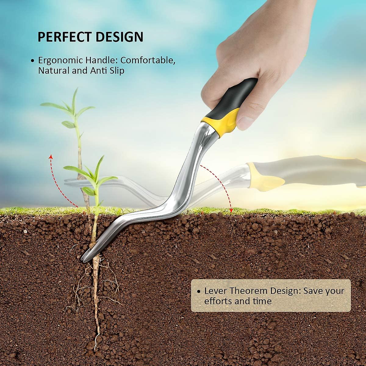 Garden Hand Weeder, Dandelion Digger Weeding Removal Tool Ergonomic ...