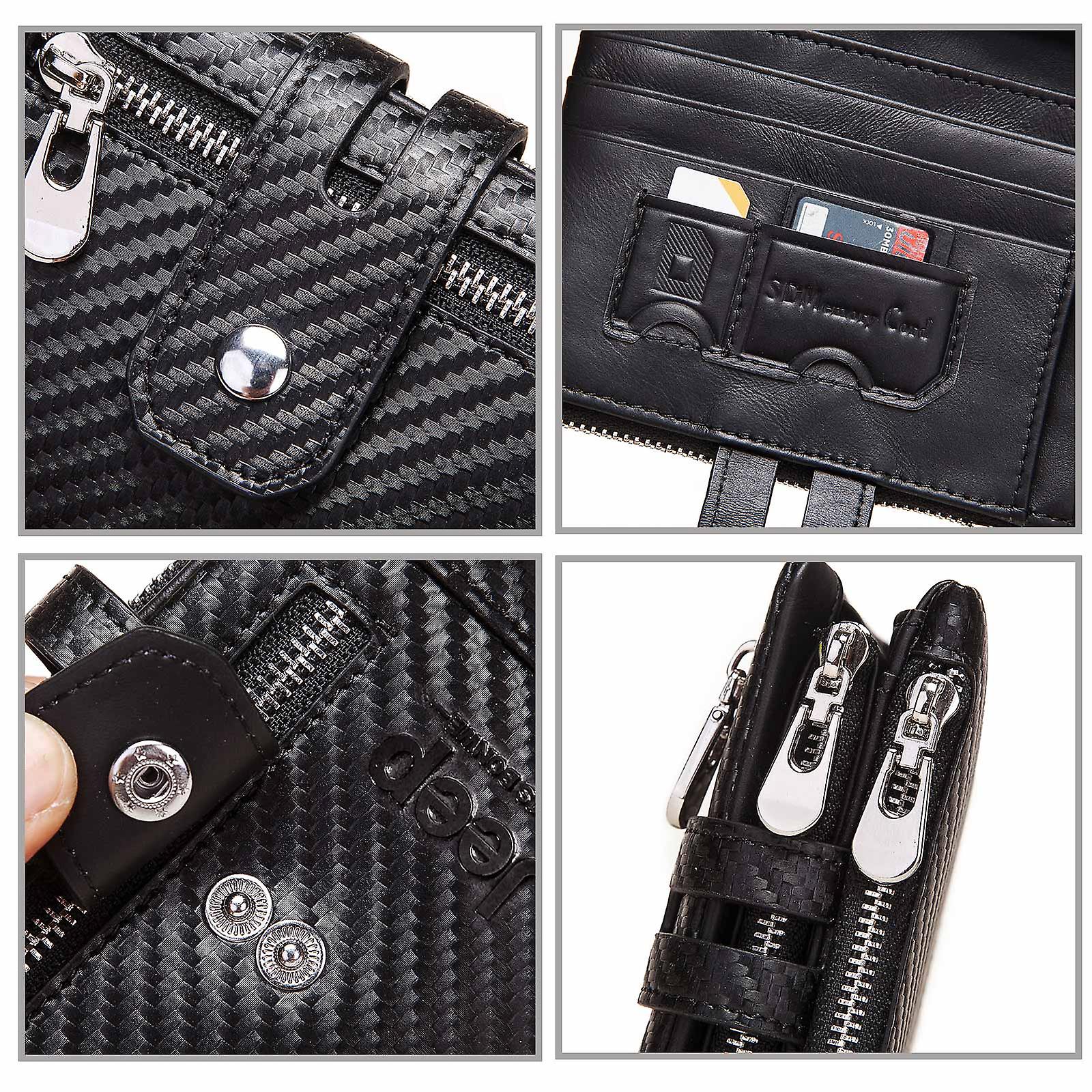 Classic Style Men's Wallet Leather Men Wallet With Coin Purse Short ...