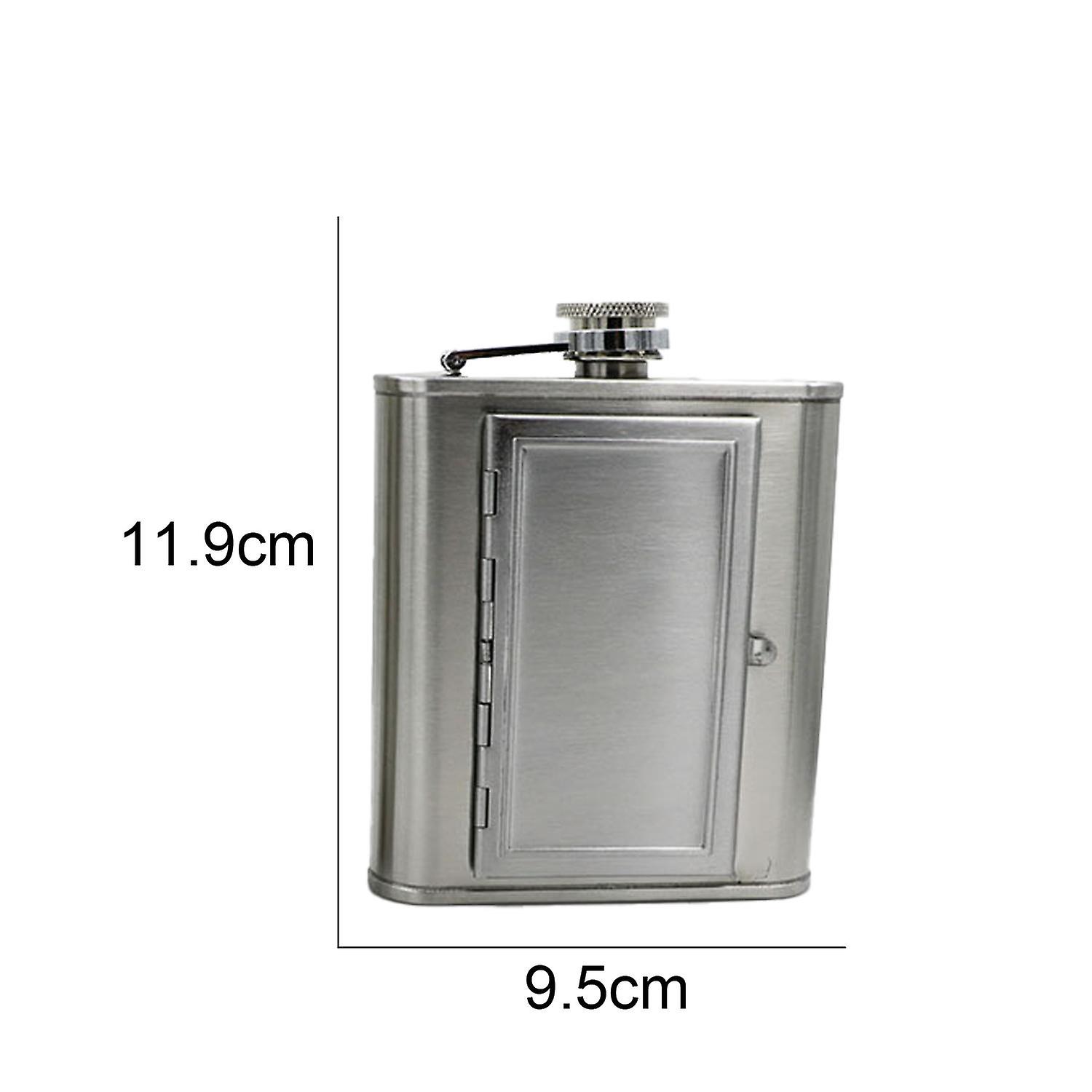 Dhrs Stainless Steel Hip Flask, Leak-proof Hidden Flask With Cigarette ...