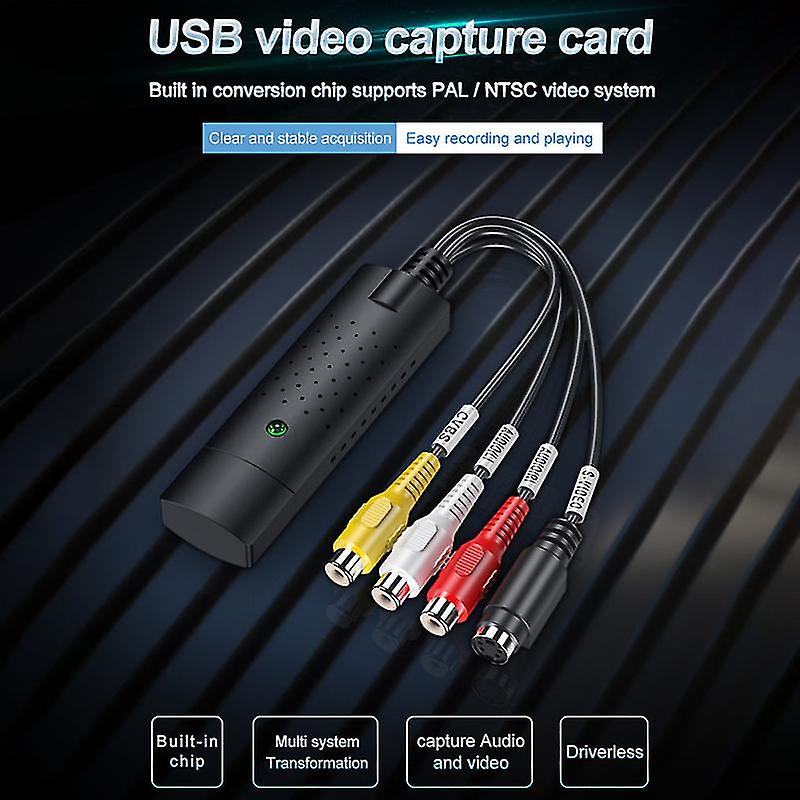 Convertisseur VHS vers Numérique USB 2.0 Convertisseur vidéo Carte de ...