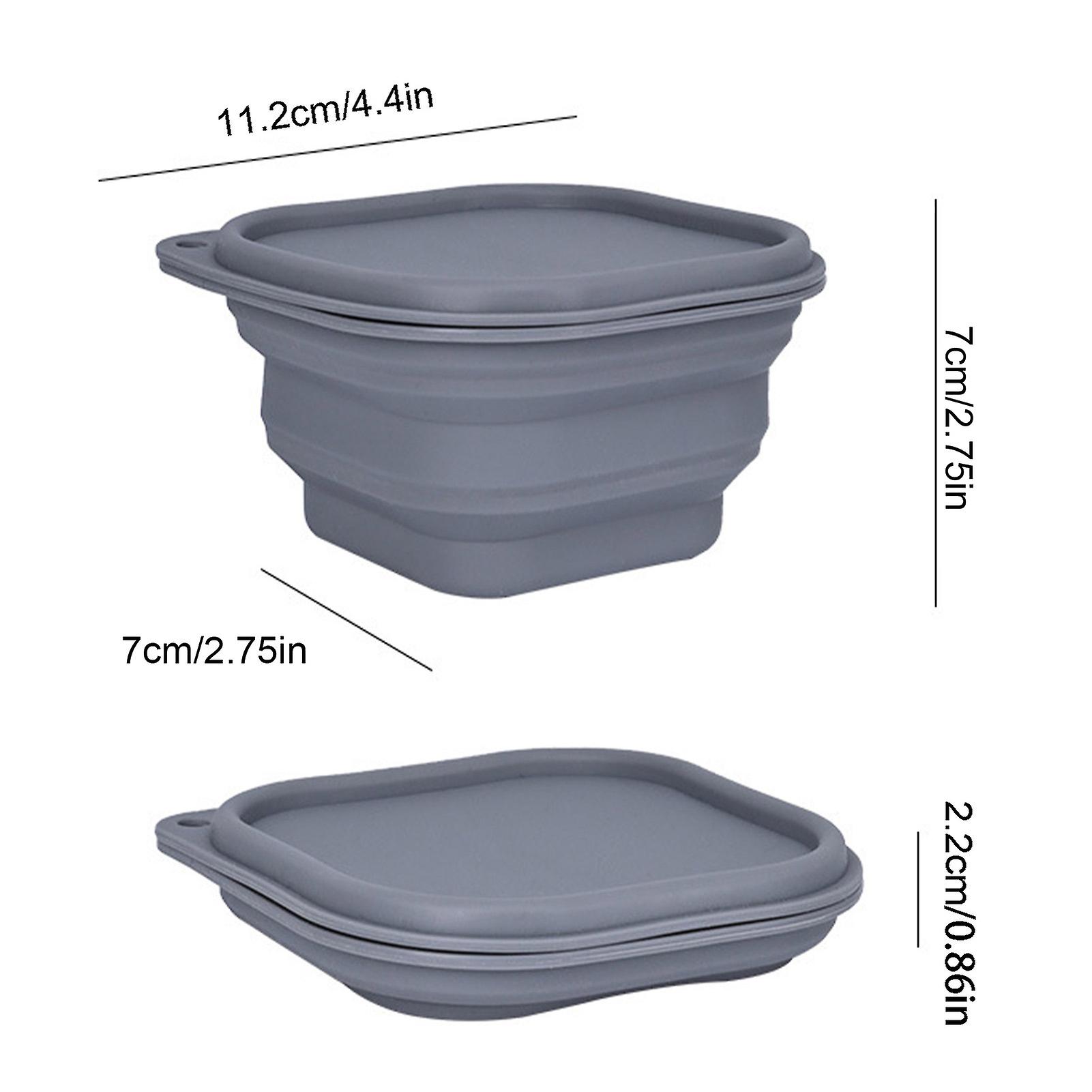 Collapsible Silicone Bowl Round Bowl With Lid | Fruugo UK