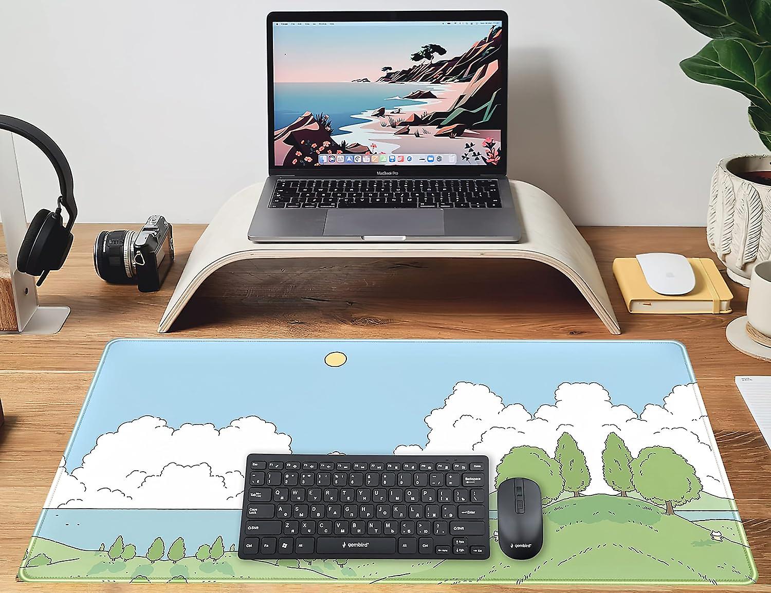 Cute Anime Desk Mat Kawaii Mousepad, Anime Street Aesthetics Desk Pad ...