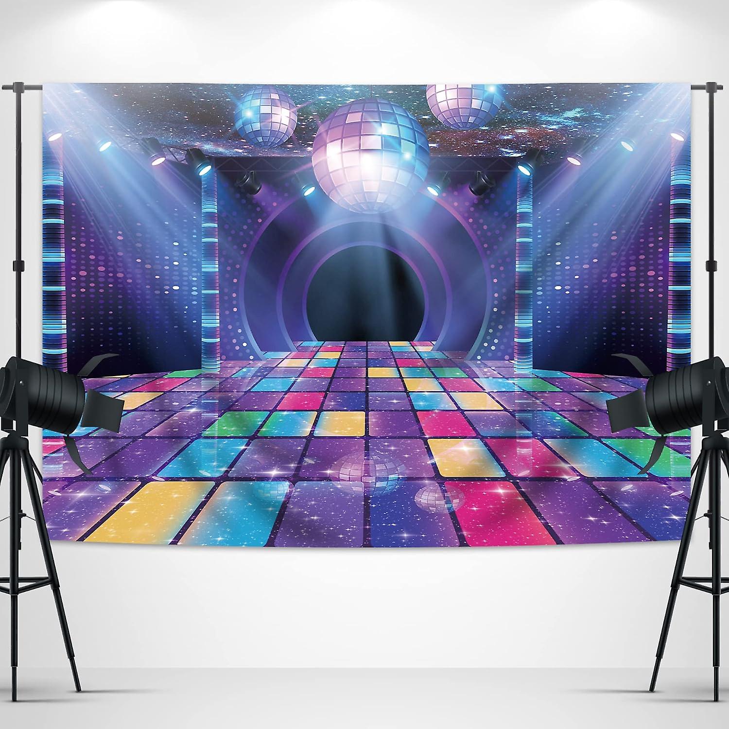 Backdrop 7Wx5H Feet Neon Vintage Colorful Shining Retro 70s 80s 90s ...