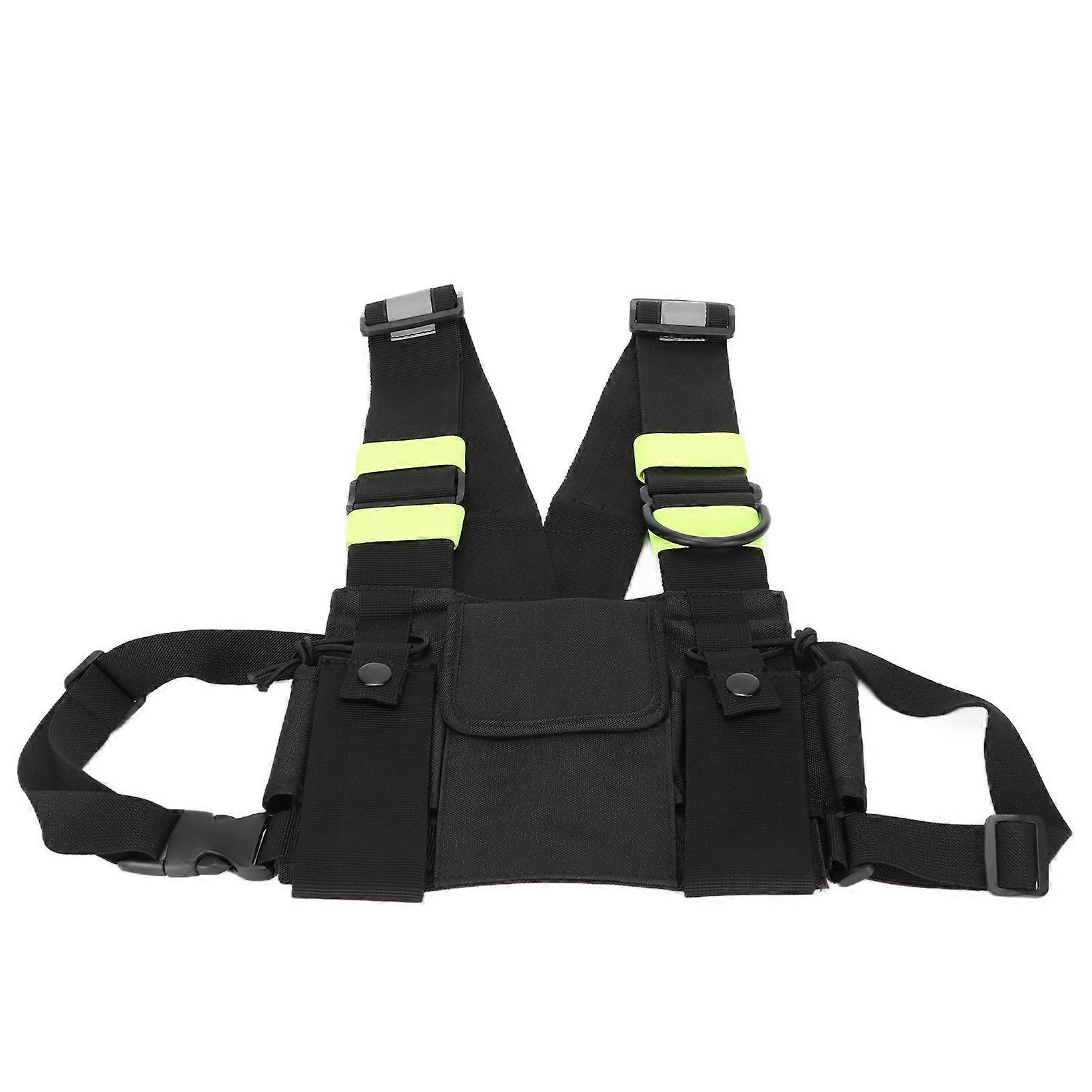 Walkie Talkie Chest Bag Two Way Radio Reflective Chest Harness for ...