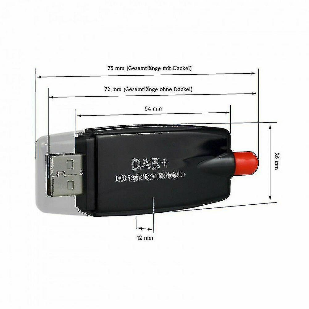 Usb Dab Receiver Tuner Disc Antenna Adapter Stick For Android Car Radio ...