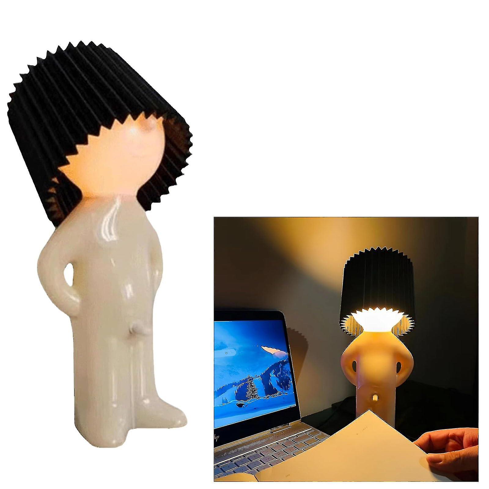 Shy Man Lamp,naughty Boy Creative Desk Lamp Funny A Little Desk Shy Man ...