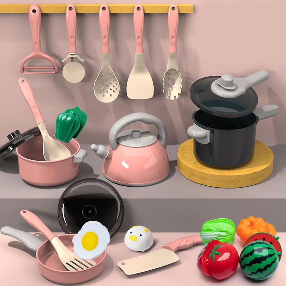 Children's Simulation Kitchen Utensils Set, Mini Cooking Toys Cooker ...