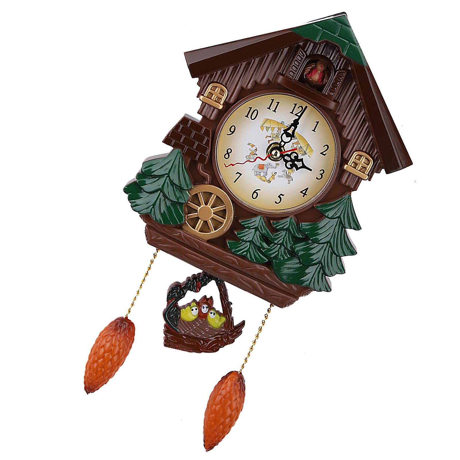 Cuckoo Clock Tree House Wall Clock Art Vintage Decoration for Home ...