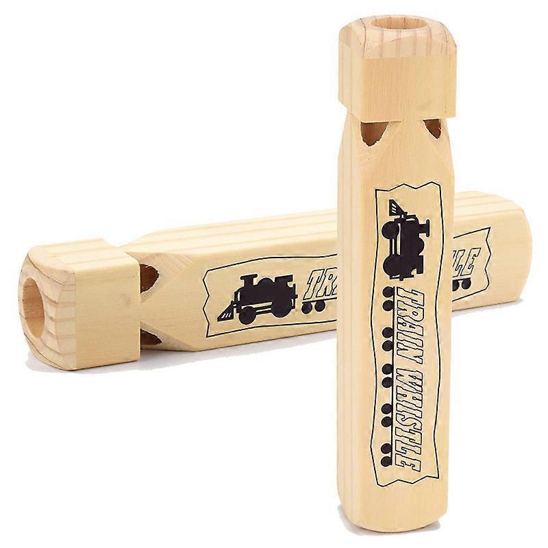 Wooden Train Whistle for Kids, Natural Wood Whistle for Kids Birthday ...