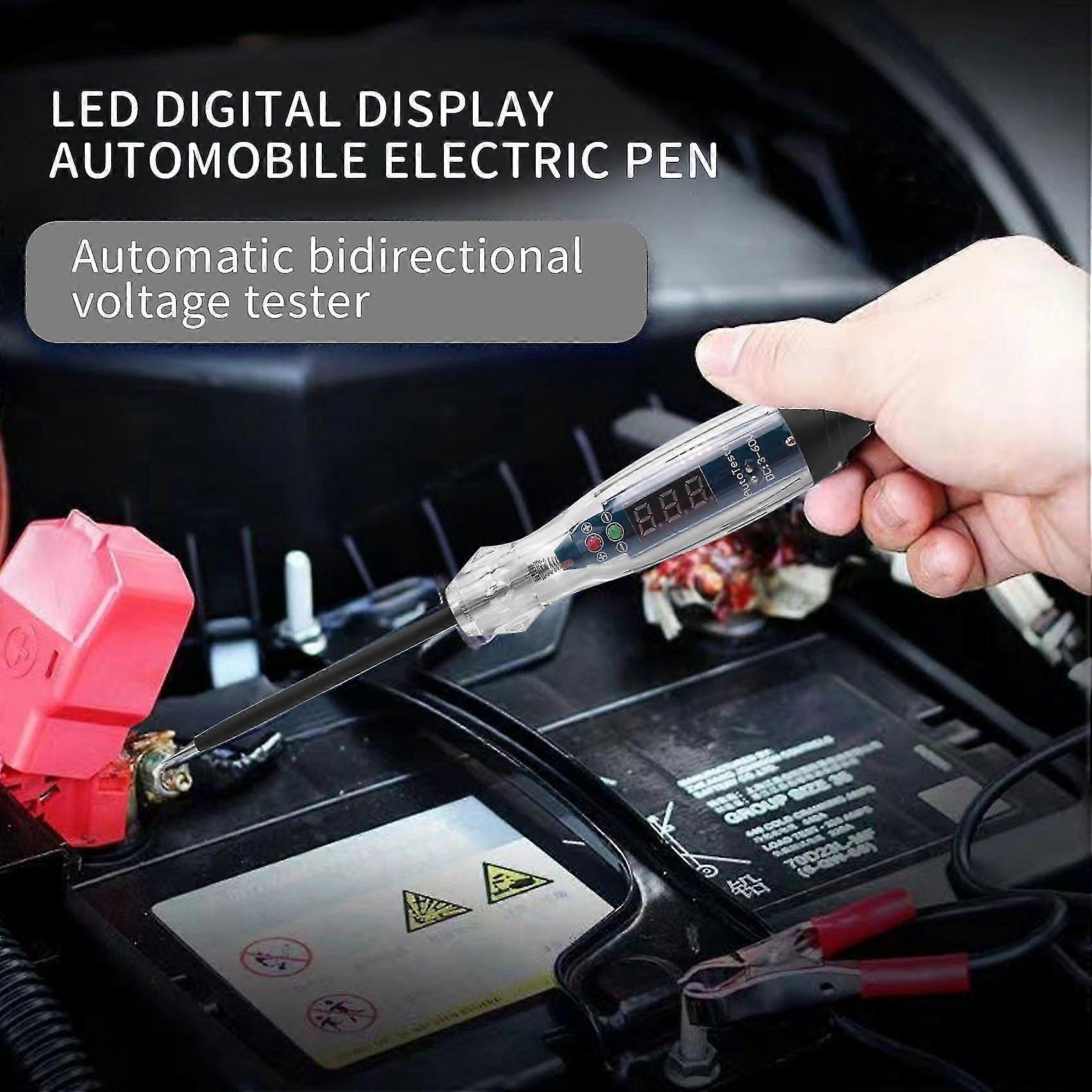 Automotive Test Light 3-60v Dc Digital Led Ciruit Tester Auto ...