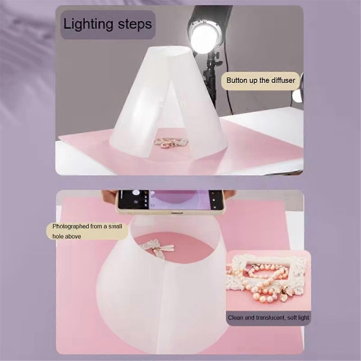 Cone Spotlight Photography Paper Studio Tapered Diffusion Board Jewelry ...