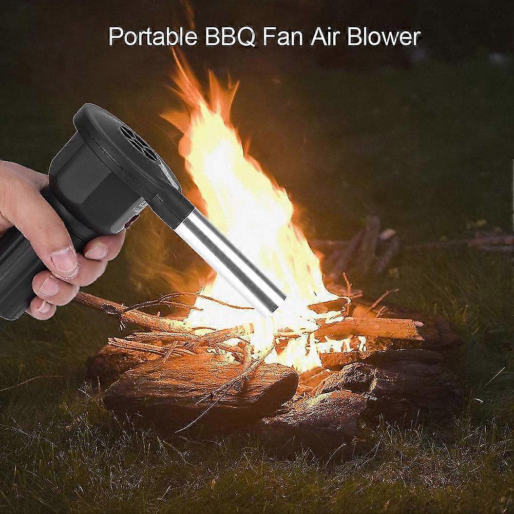 Cooking Fire Air Blower Battery Powered Bbq Fan Barbecue Outdoor ...