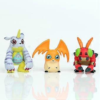 9 Pack Digital Monster Adventure Agumon Gabumon Mini Pvc Figures Set ...