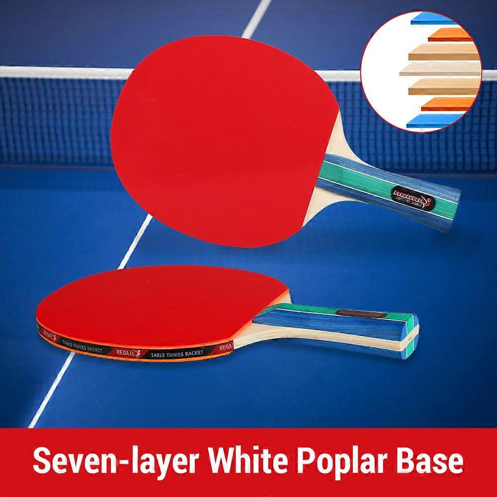 Ping Pong Paddles Set Table Tennis Rackets with 3-Star Ping Pong Balls ...